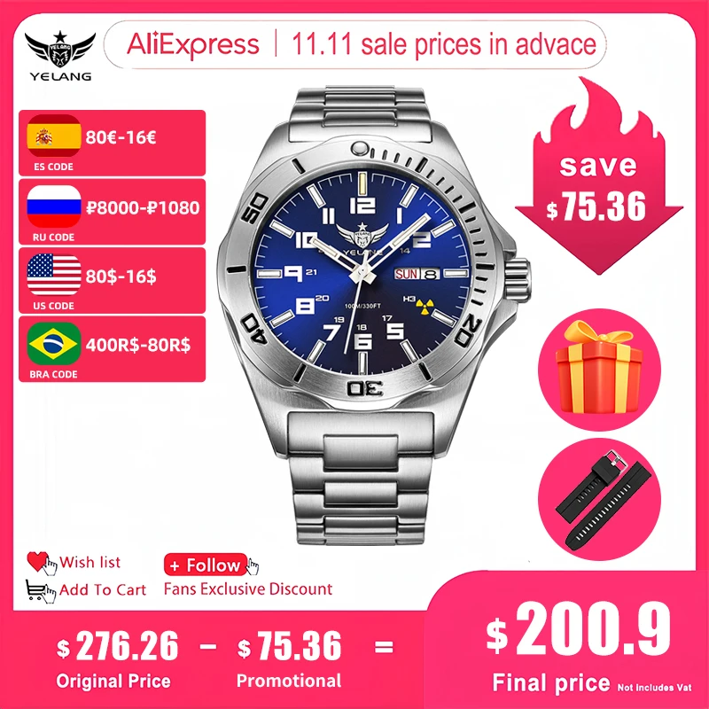YELANG-Self-luminous-Gas-Luminous-Men-s-Watch-44MM-Mechanical-Watch ...