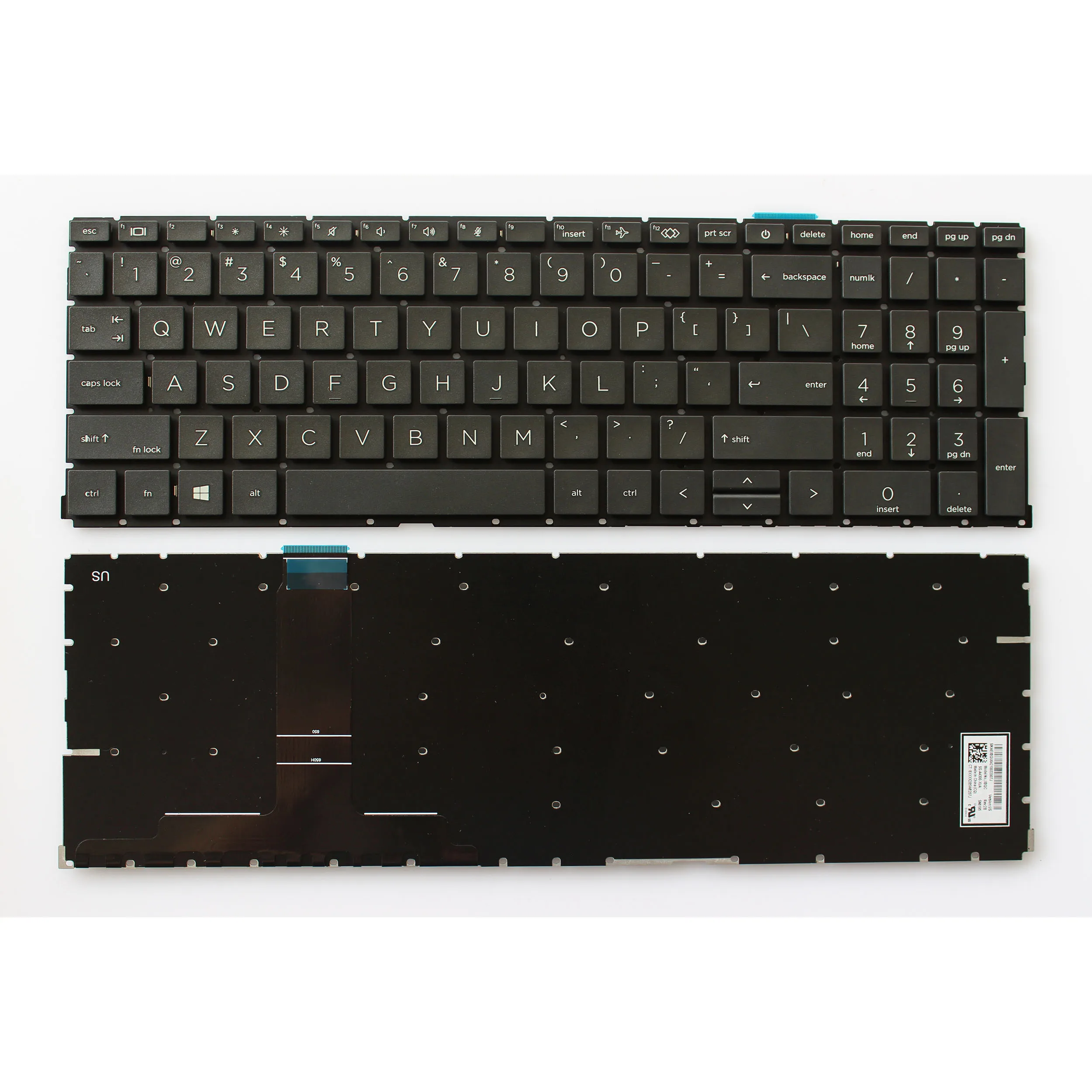 New US non Backlit Keyboard for HP Probook 450 G8 455 G8 without ...