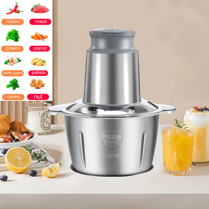 3L-Electric-Meat-Grinders-Stainless-Steel-Vegetable-Chopper-Meat ...