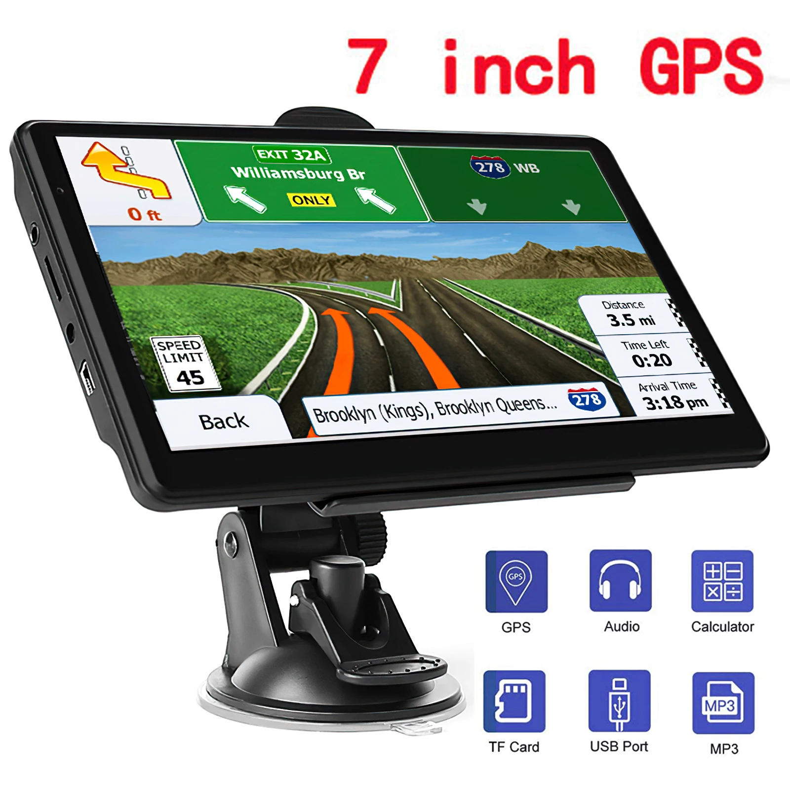 7Inch-Touch-Screen-GPS-Navigator-Truck-Sunshade-Sat-Nav-Car-GPS ...