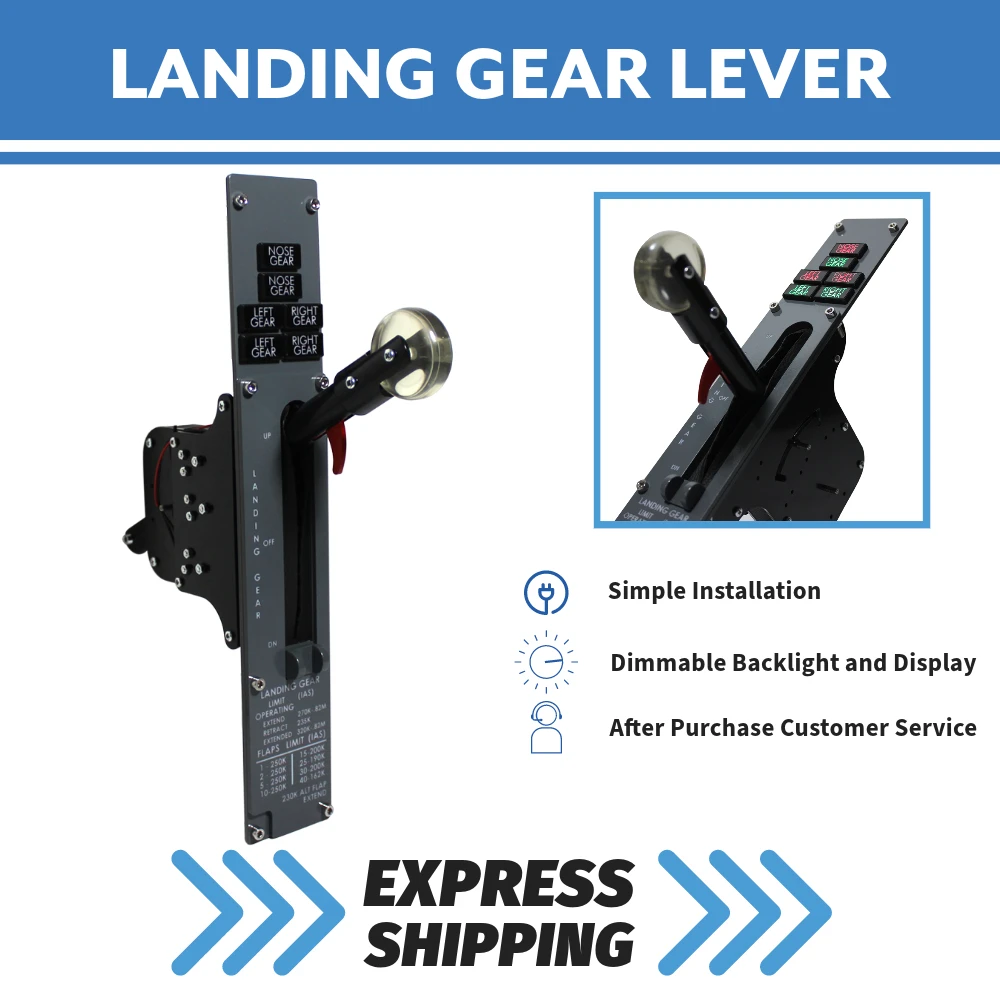 BOEING-737-737NG-737NGX-LANDING-GEAR-LEVER-1-PCS-P3D-X-PLANE-11-FLIGHT ...