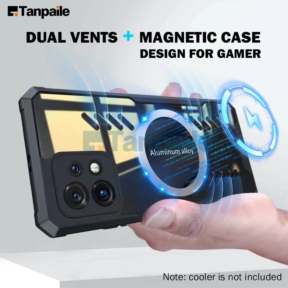 Tanpaile-Cooling-Phone-Case-For-Motorola-Moto-X40-Shockproof-Magnetic ...