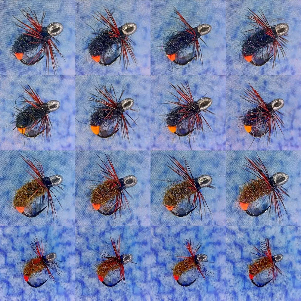16 PCs Flies on the hook Chinu No. 0,3 article GM 0,3 - 218 - 16 ...