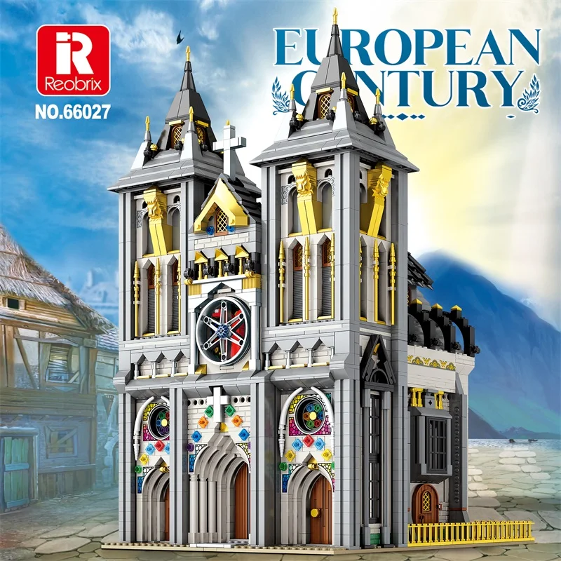 Reobrix-3468PCS-Medieval-Churches-DIY-Building-Blocks-Model-Bricks-City ...