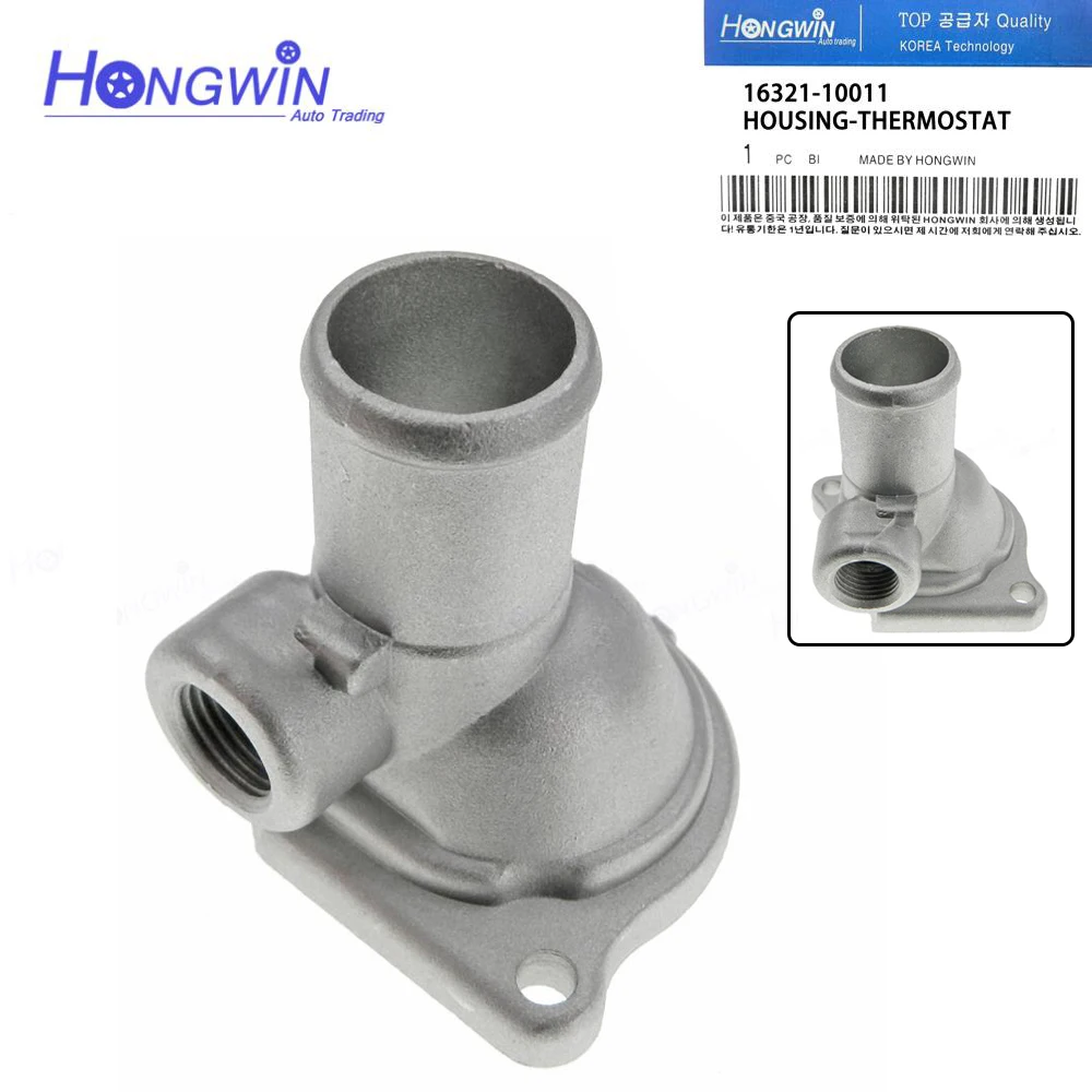 New-Thermostat-Housing-Water-Outlet-16321-10011-1632110011-Fits-Toyota ...