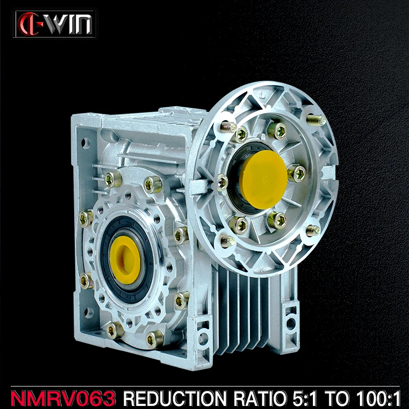 High-Torque-NMRV063-Worm-Gear-Reducer-Gear-Ratio-5-1-to-100-1-Input ...