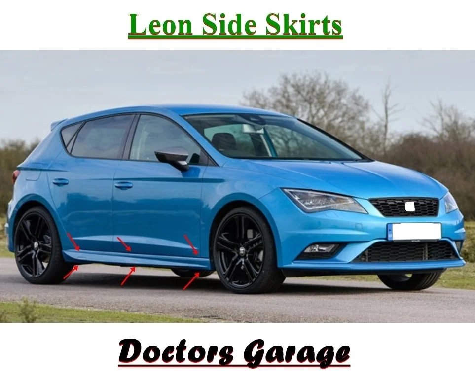 For Seat Leon Side Skirt Threshold+Side Skirts Attachment 2013-2018 ...