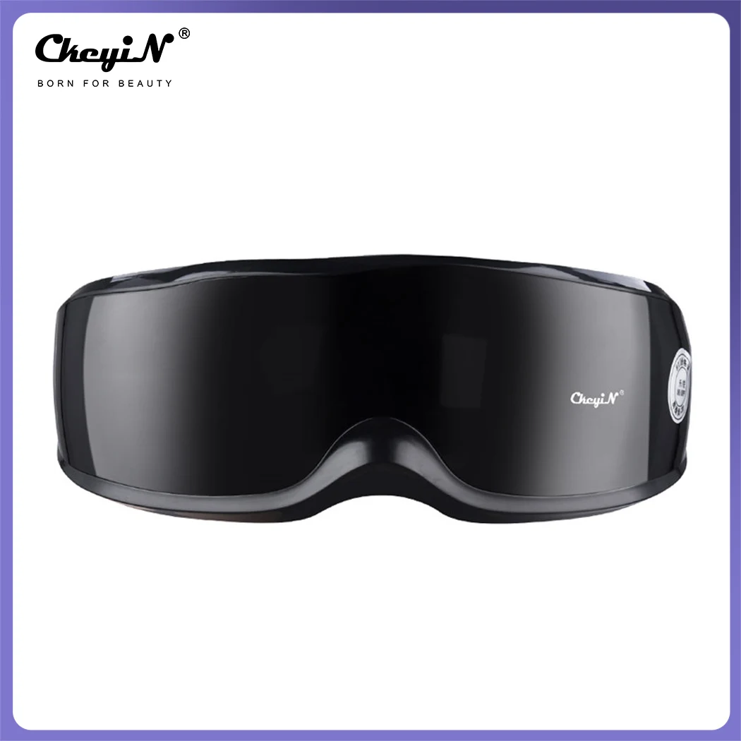 CkeyiN 전기 진동 눈 마사지기, 눈 관리 장치, 주름 피로 완화, 자석 치료 침술 마사지, 9 가지 모드 안경 ...