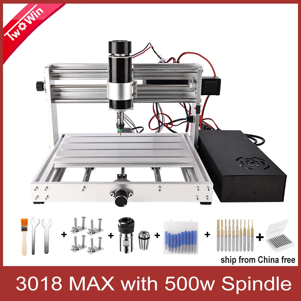 Upgrade Cnc 3018 Max Metal Engraving Machine Grbl Control With 500w ...