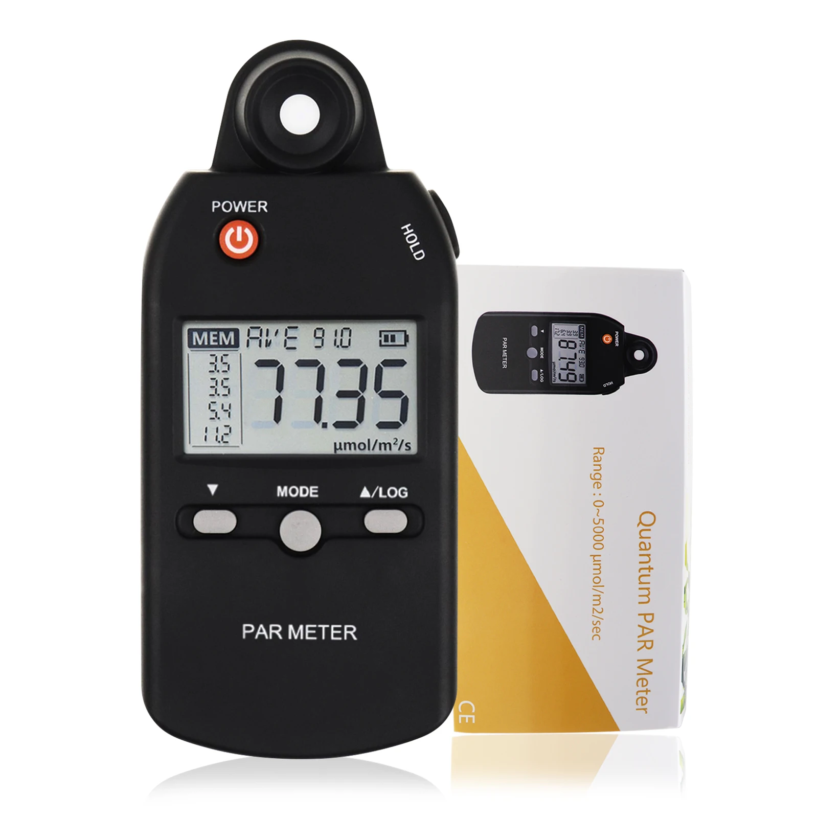 Quantum PAR Meter Lux Meter PPFD Full-Spectrum Tester ...