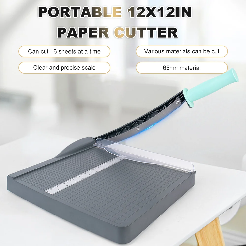 Portable Paper Trimmer Guillotine Cutter A4 Cut Length Table Paper ...