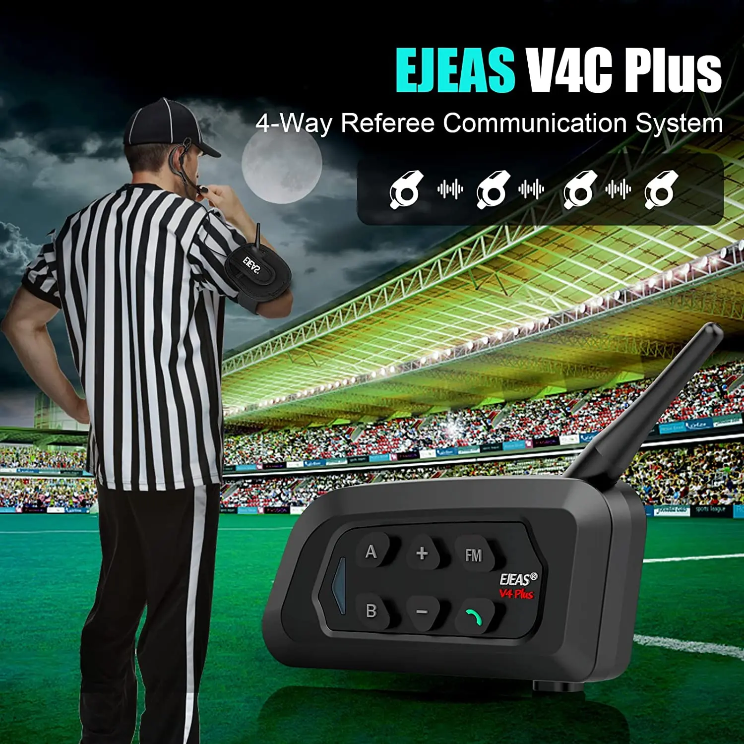 Bluetooth Intercom | V4c Plus Referee | Ejeas Referees | Ejeas V4c Plus ...