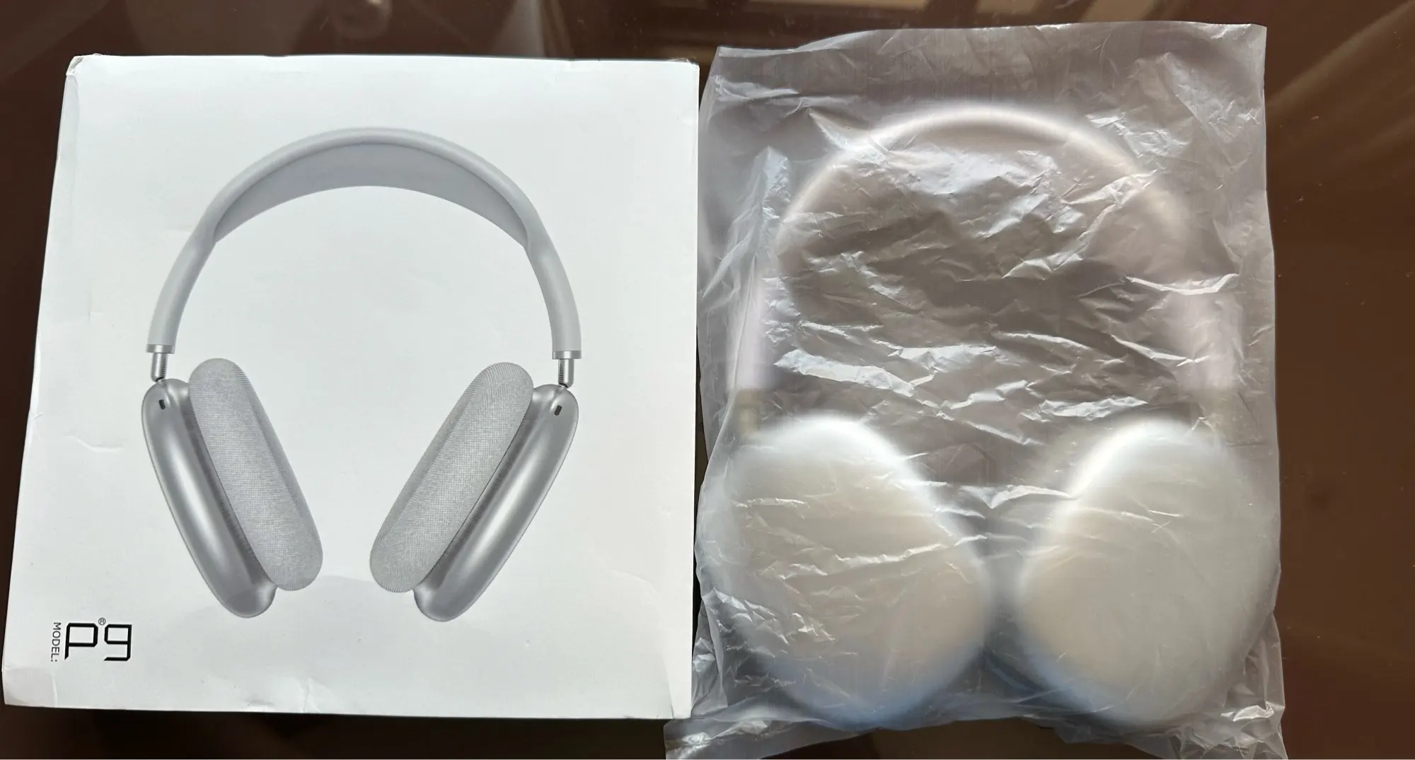 P9 Air Bluetooth Music Fone De Ouvido Estéreo Sem Fio Com Microfone ...