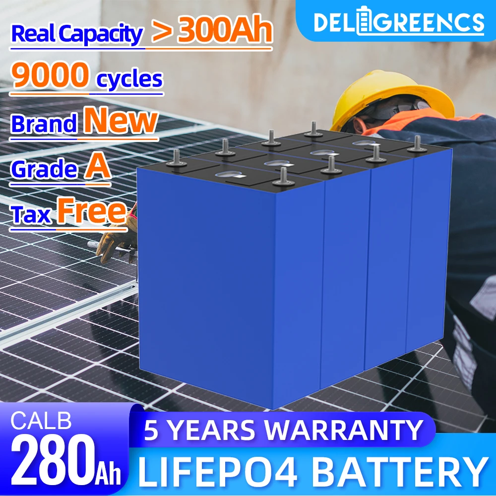 Lifepo4-CALB-280Ah-300AH-9000-Cycles-Battery-Grade-A-12V-24V-48V-Power ...