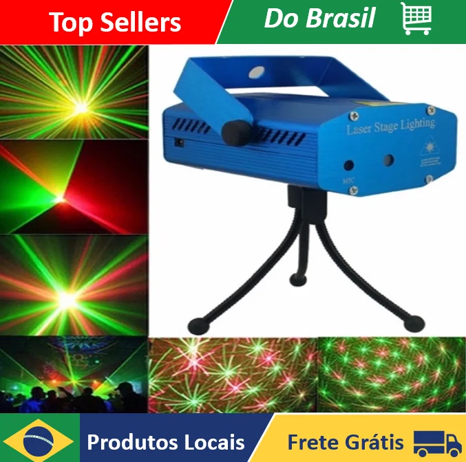 Mini Projetor Holográfico Laser Iluminação Festa imperdíveis de Natal