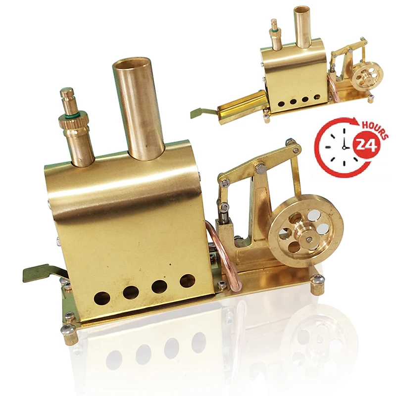 Mini Brass Steam Boiler Steam Engine GONI 89 Stainless Steel Well Made ...