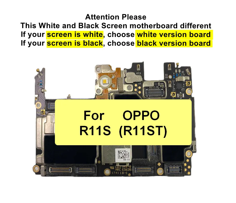 1pcs-For-OPPO-R11S-R11ST-Motherboard-MainBoard-64G-ROM-128G-ROM-White-and-Black-Display ...