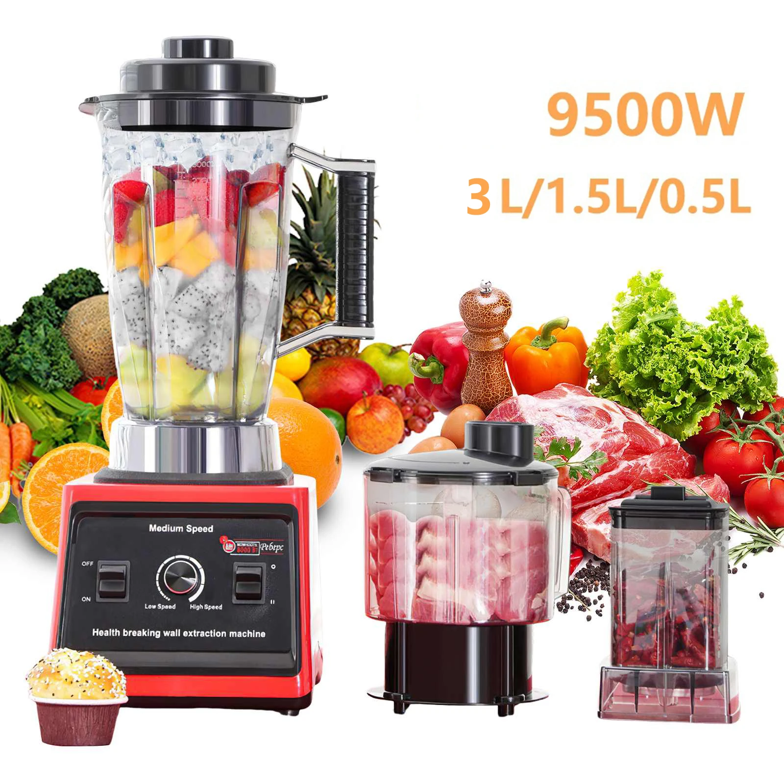 9500W-Powerful-Blender-Mixer-Juicer-Smoothie-Maker-Table-Blenders-3L ...