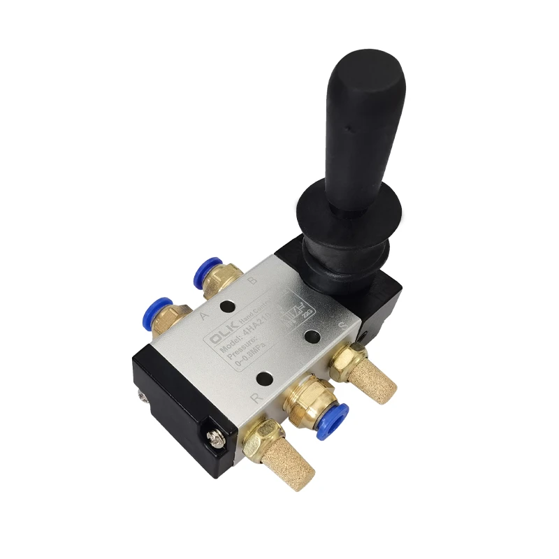 4ha210-08 4ha310-10 4ha410-15 Automatic Reset Air Pneumatic Control Valve 5/2 Through Manual ...