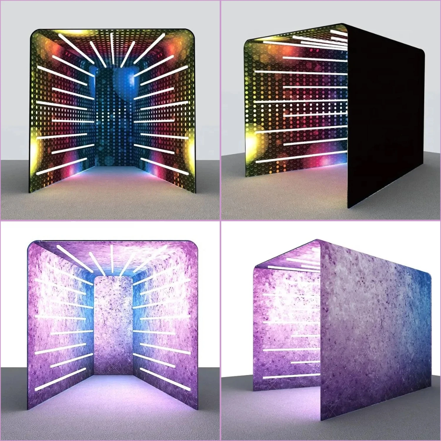 Portable RGB Background Wall Suitable for Event Octagonal Photo Booth ...
