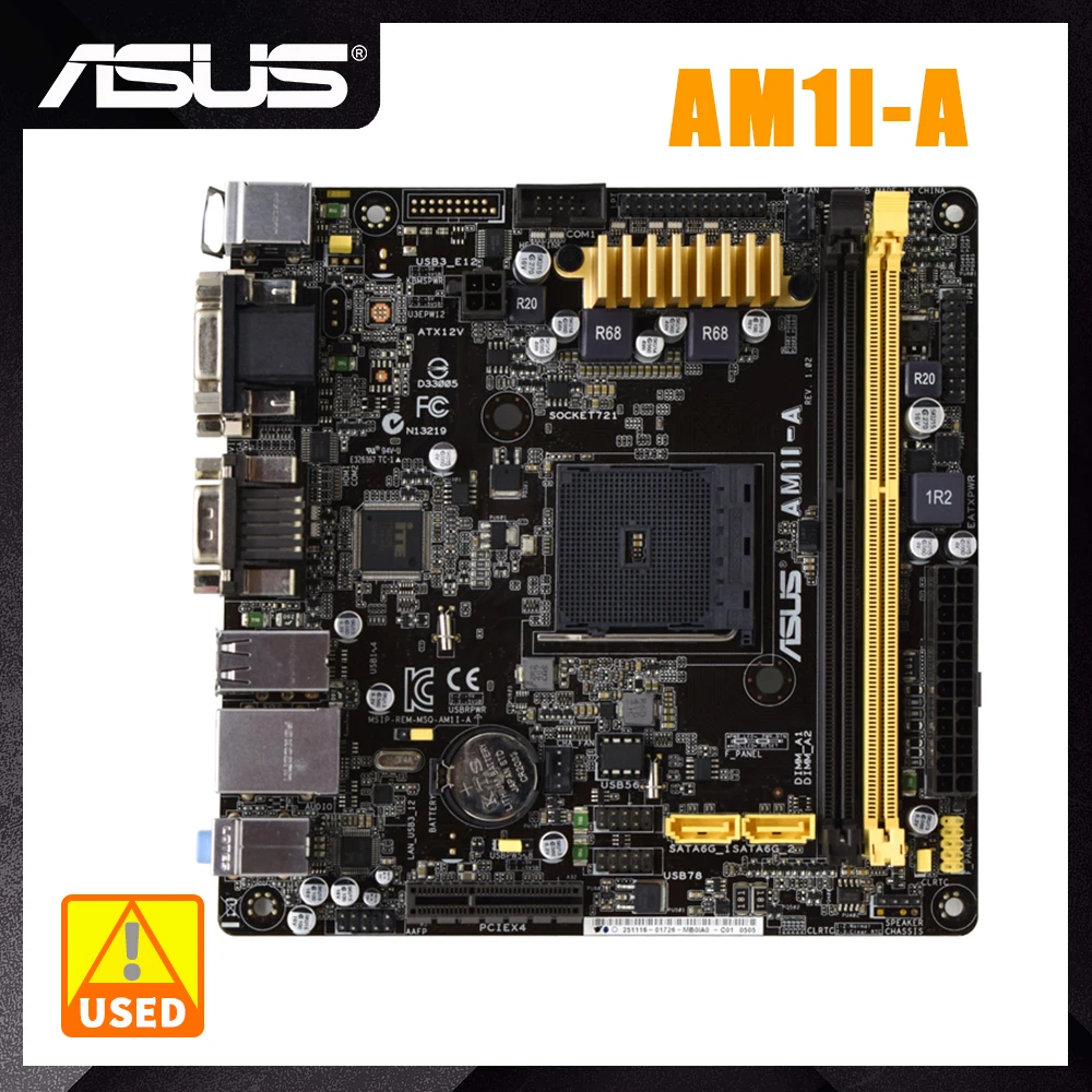ASUS-AM1I-A-Motherboard-DDR3-Mini-ITX-Motherboard-32G-RAM-Socket-AM1 ...