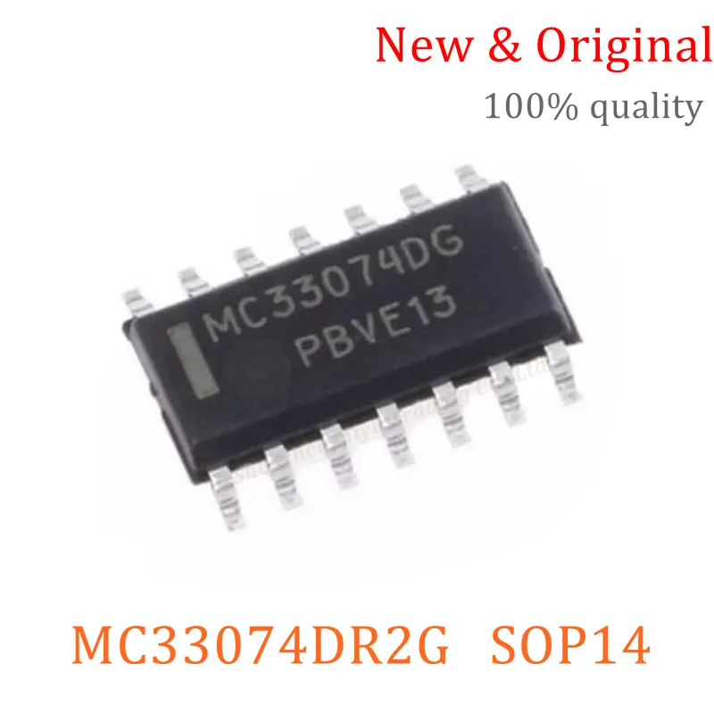 5pcs Original Mc33074dr2g Op Amps Mc33074dr Mc33074 Sop14 Soic-14 ...