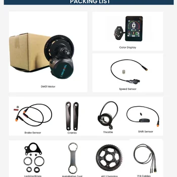 ToSeven DM01 & DM02 250W 350W 500W 750W 1000W Electric Bike Mid Drive ...