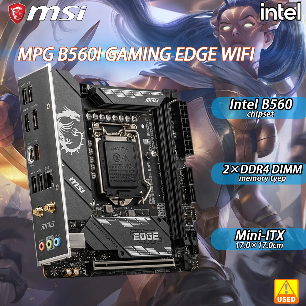 Lga-1200-placa-m-e-msi-mpg-b560i-gaming-edge-wifiintel-b560-chipset ...