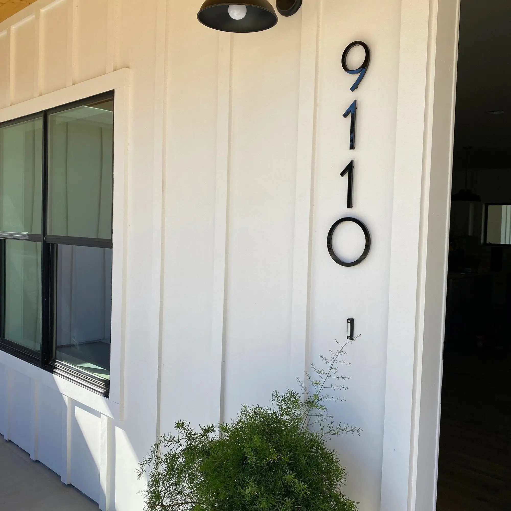 8-inch-Modern-House-Numbers-Letters-Large-Black-Glossy-Address-Numbers ...