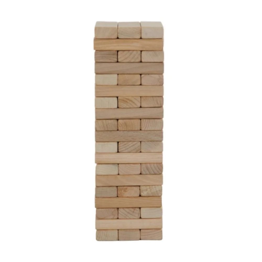 Wooden Jenga Balance Tactical Game Large Size 54 Pieces 1.5x3x9 cm Fun ...