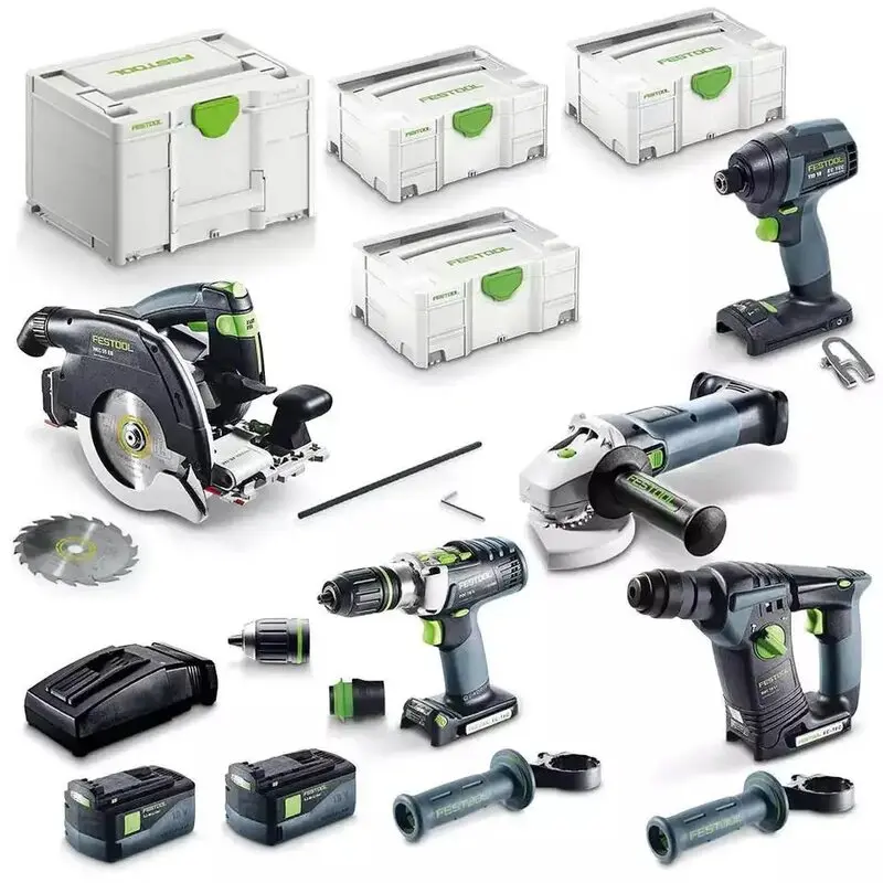 Hot-Sales-on-FESTOOLS-18V-5-PIECE-BRUSHLESS-2-X-5-2AH-ULTIMATE-BUILDERS ...