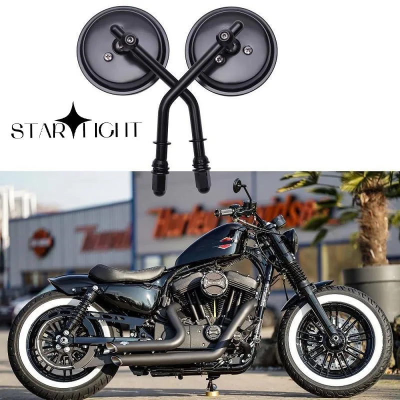 M8-Motorcycle-Rearview-Mirror-Retro-Rear-Mirrors-Round-Side-Mirrors-For ...
