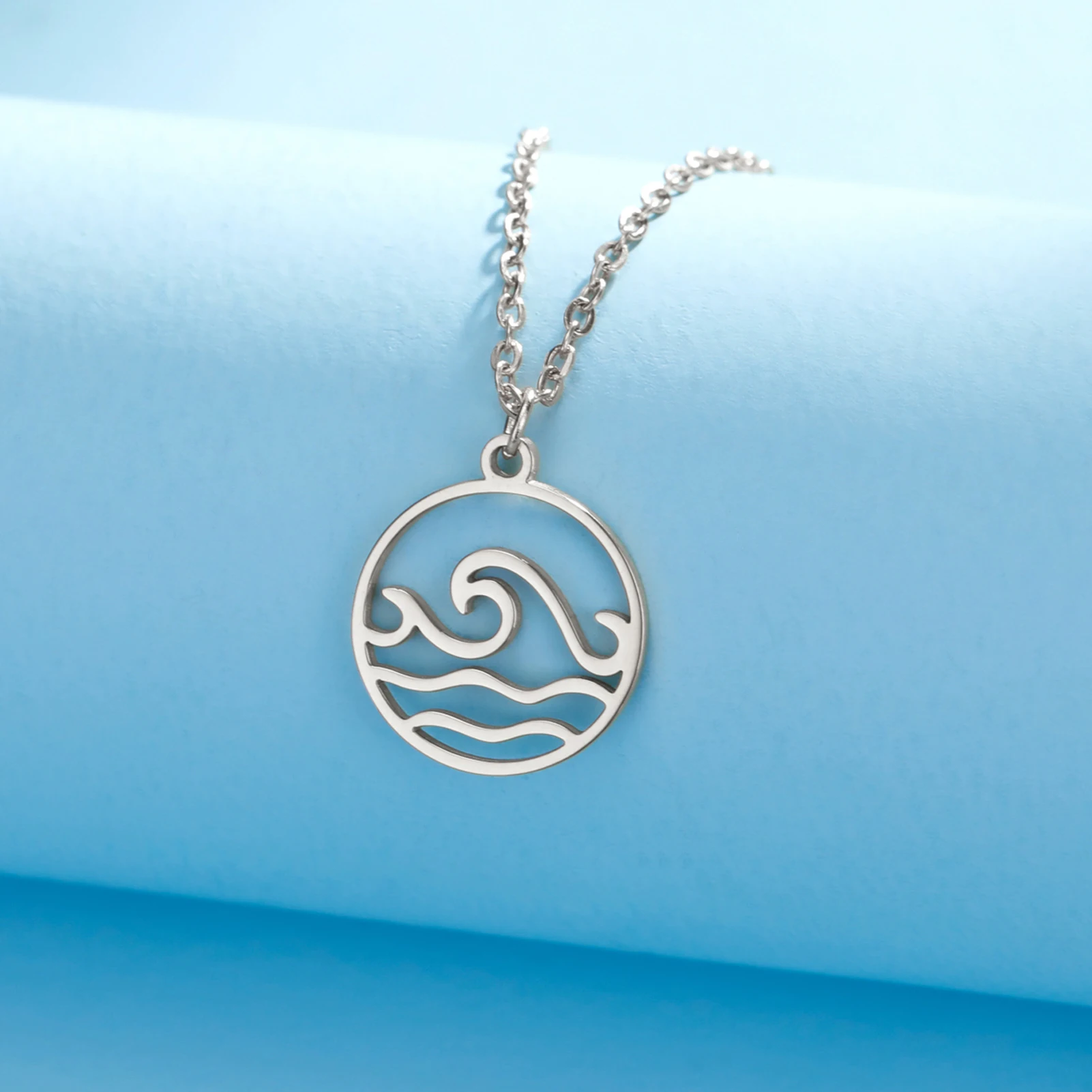 COOLTIME-Sea-Wave-Necklace-for-Man-Women-Ocean-Beach-Surfer-Charms ...