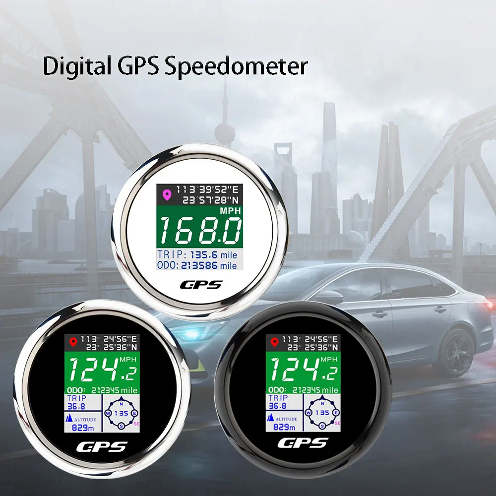RHAXEL-85mm-Digital-GPS-Speedometer-ODO-with-Longitude-Latitude ...