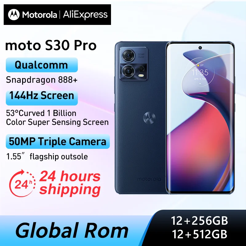 Global ROM Motorola MOTO S30Pro 5G 50MP Triple Camera 32W AF Camera 68W Fast Charging Android12 ...