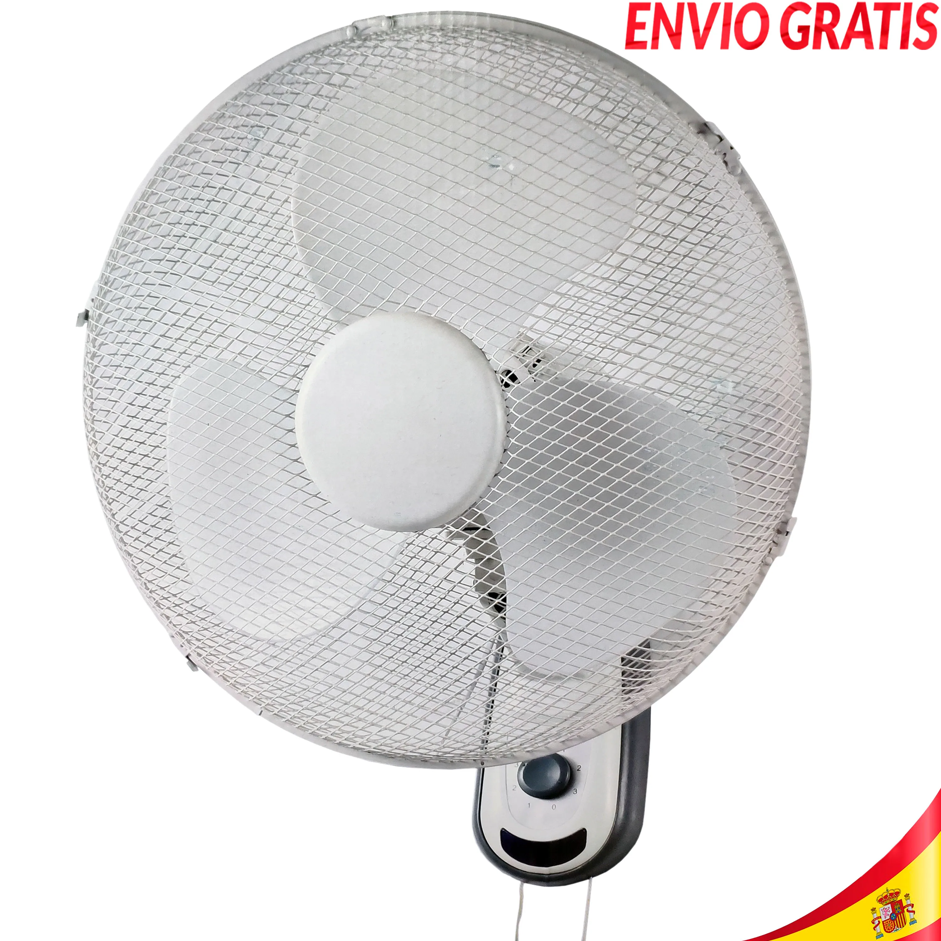 Wall-fan-45W-3-speeds-diameter-40cm-3-blades-Wall-support-included-dual ...