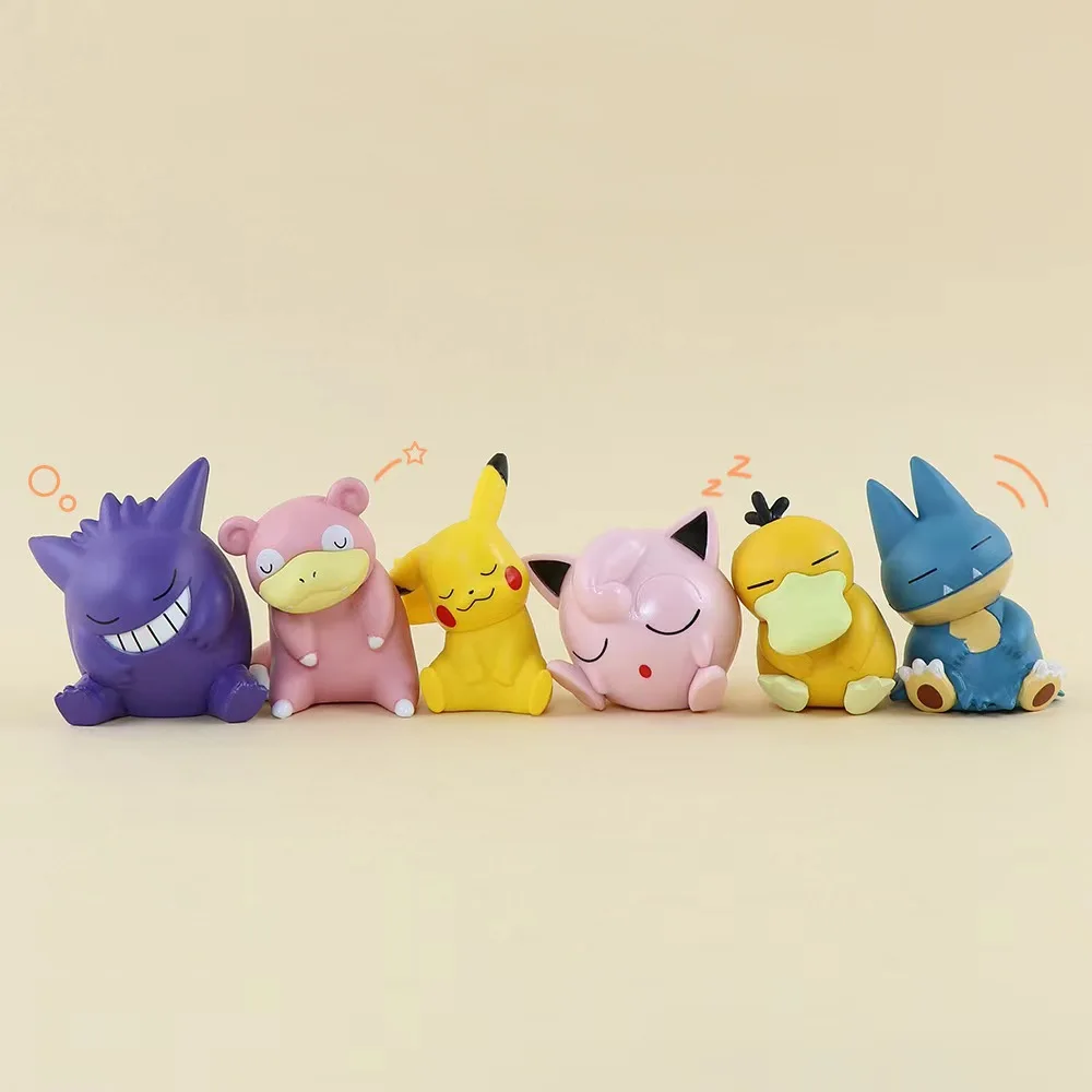 Anime-figure-pokemon-Head-tilted-to-one-side-Gengar-Pikachu-Psyduck ...