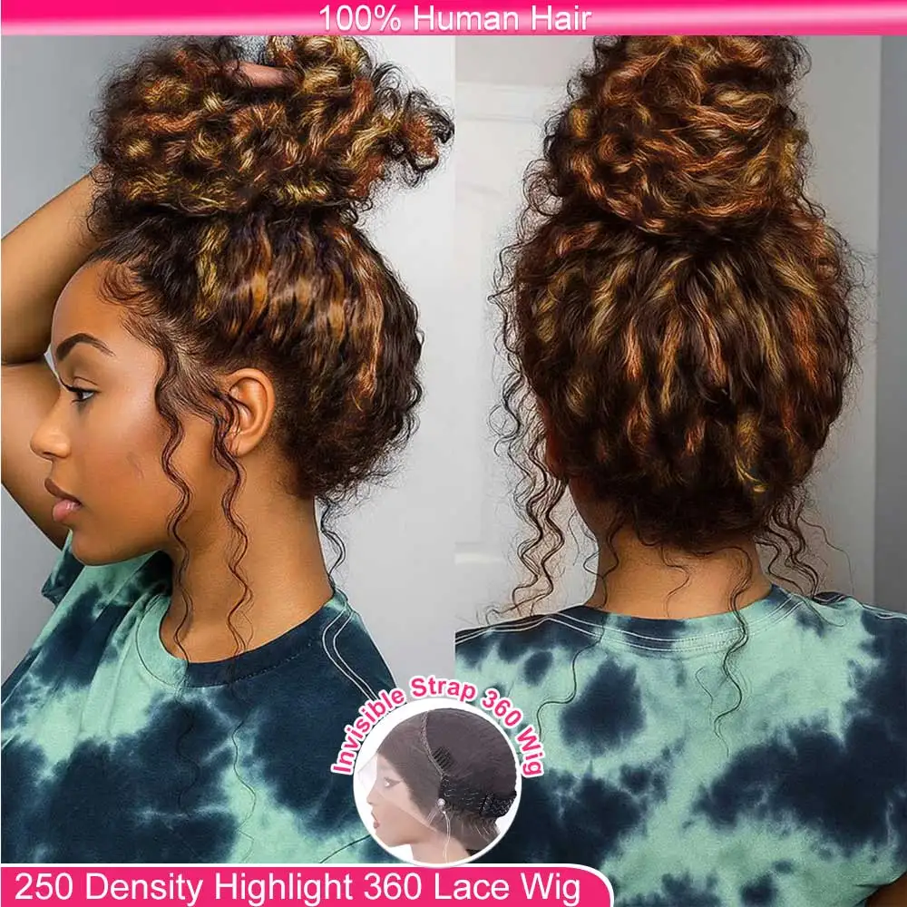 Invisible Strap HD 360 Full Lace Glueless Wig Human Hair With ...
