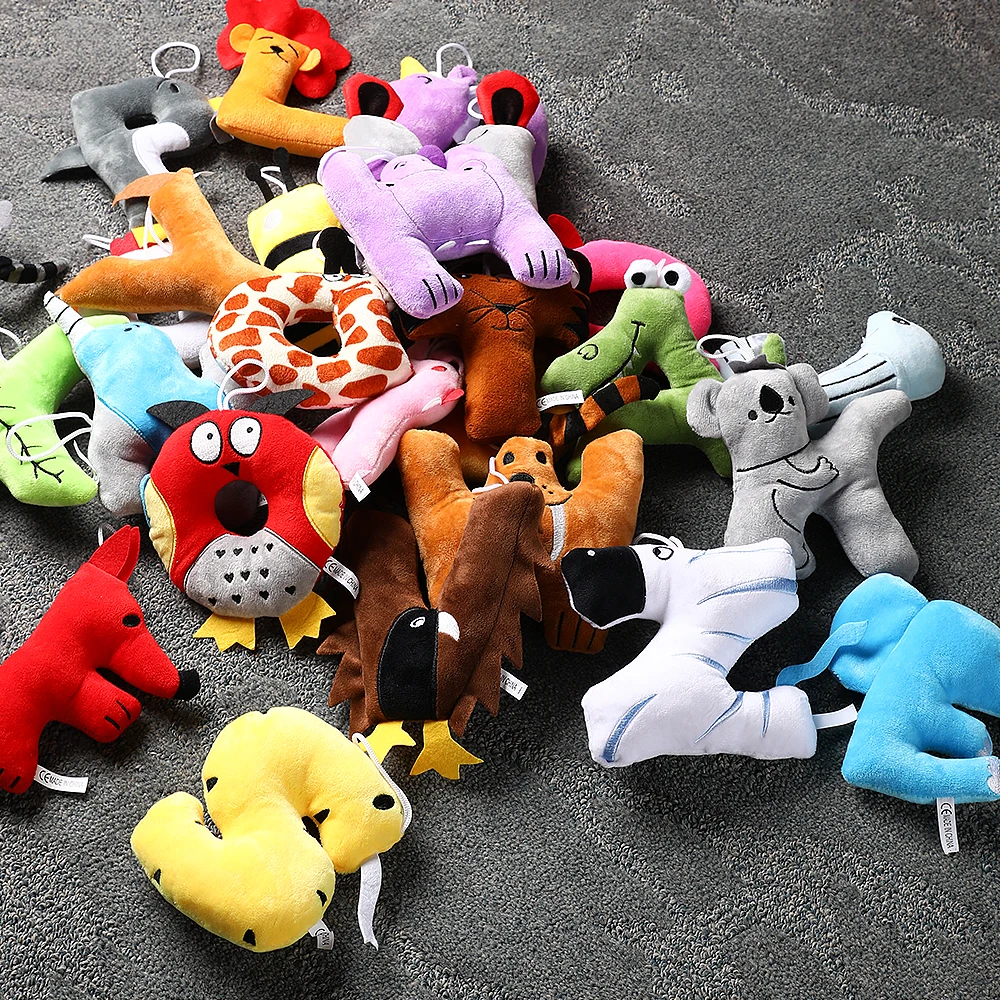 Animal Alphabet Lore Plush Toys Anime Doll Kawaii 26 English Letters ...