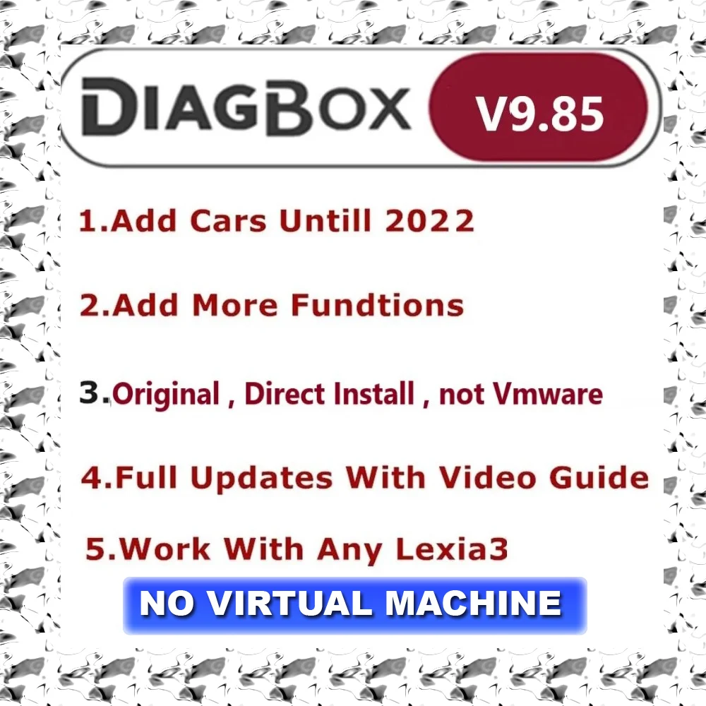 Diagbox 9.85 No Virtual Machine Tool Auto Car Diagnostic Repair Lexia3 ...