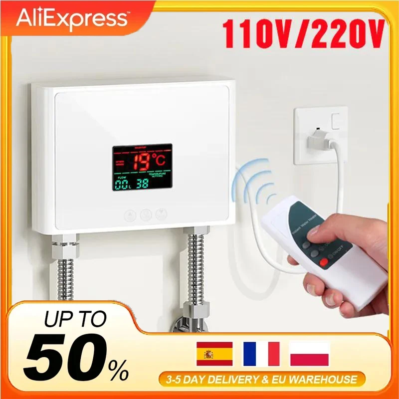 3000W-5500W-Tankless-Instant-Electric-Water-Heater-with-Touch-Panel ...