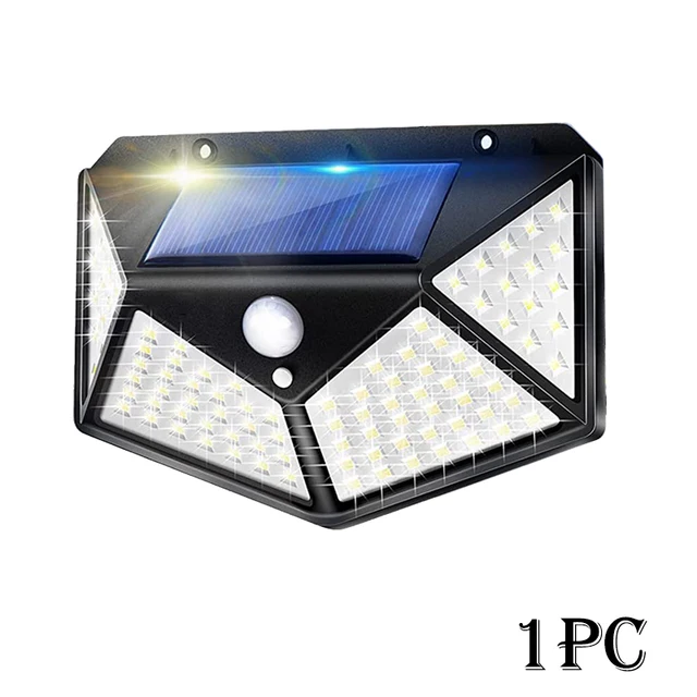 Newest Solar Lights Outdoor 100 LED Solar Sensor Motion Light 3 Modes ...