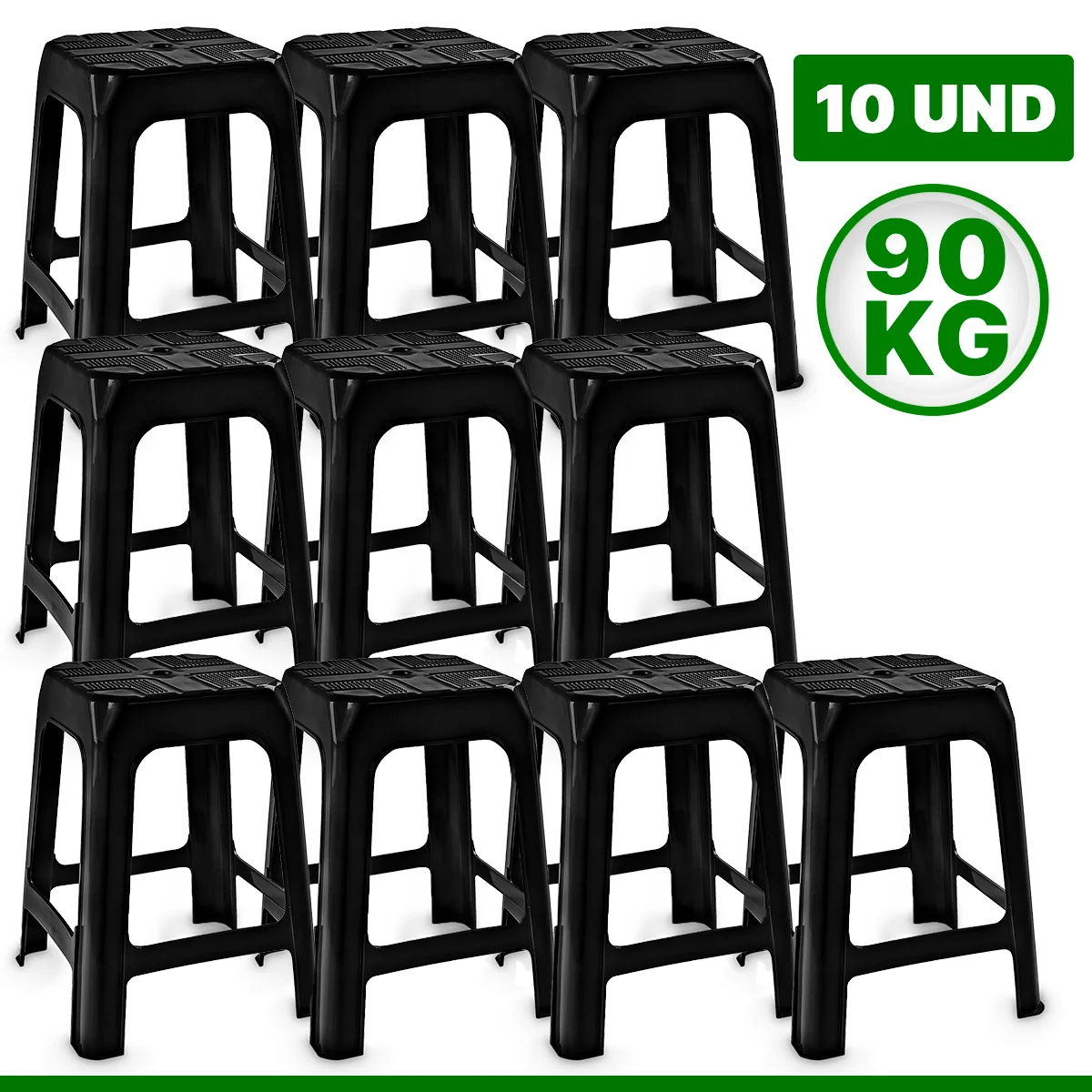 Kit-10-Units-Plastic-Banker-Reinforced-Plastic-Bench-Stackable-Seat ...