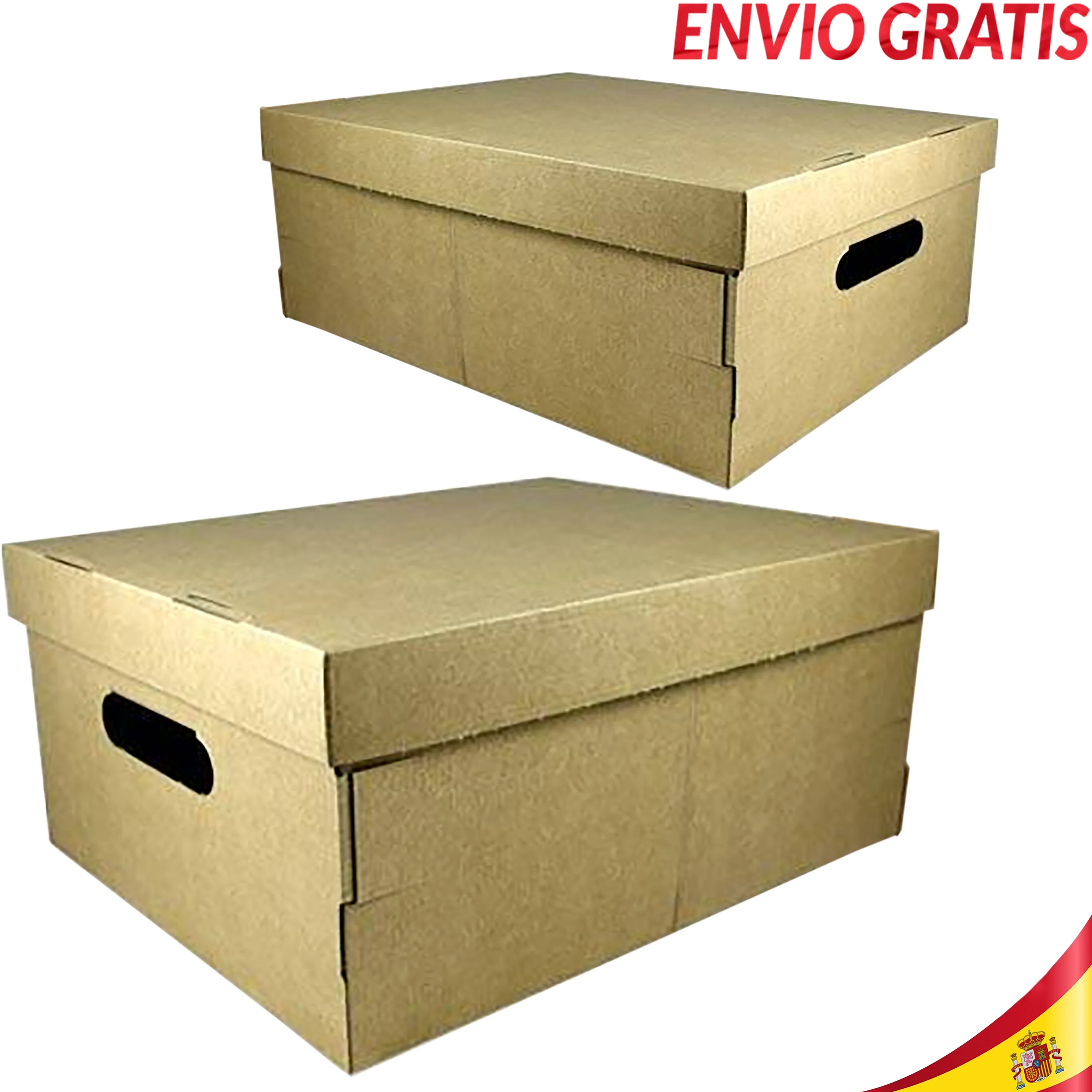 Cajas-de-Cart-n-MONTAFACIL-con-Tapa-y-Agarrador-Asas-Caja-Auto-Montable ...