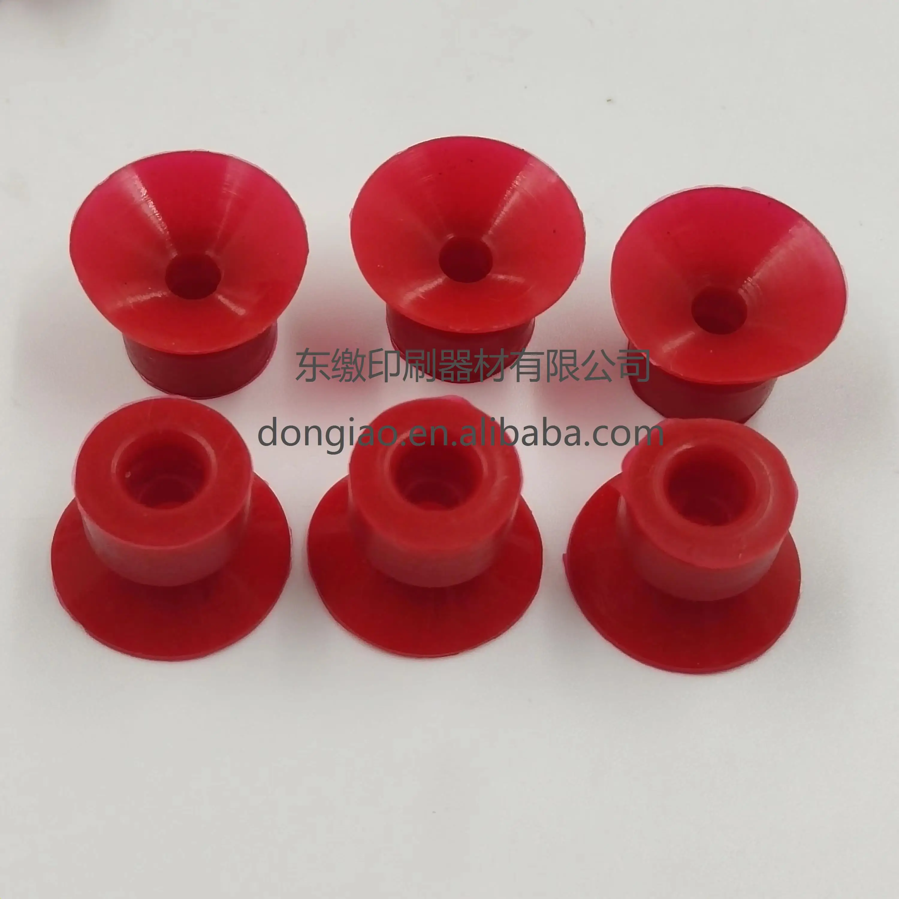 100 Pieces/Bag Silicone Sucker 20x14x6x15mm Red Rubber Sucker ...