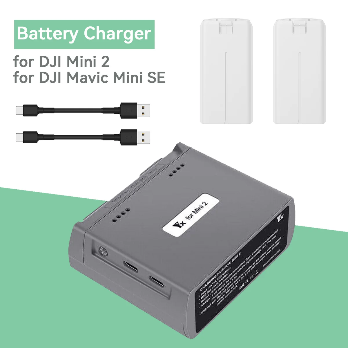 Battery-Charger-for-DJI-Mavic-Mini-SE-Mavic-Mini-2-Drone-Battery ...