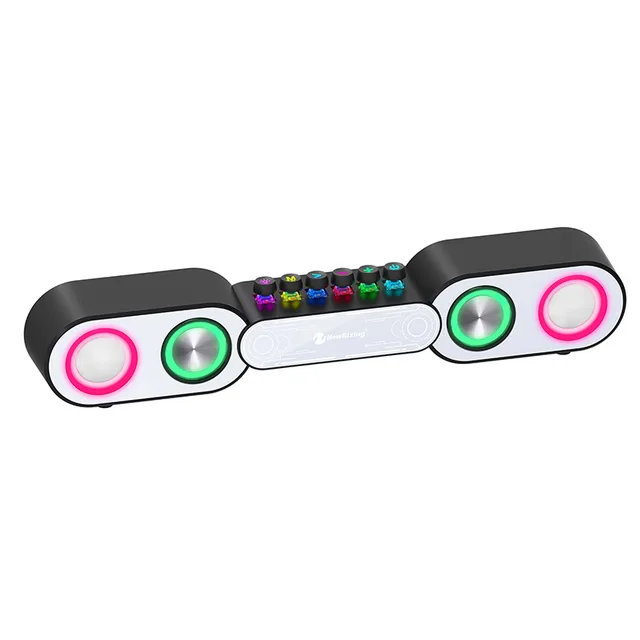 RGB Colorful E-sports Bluetooth Speaker Glow Cool Atmosphere Lamp HiFi ...