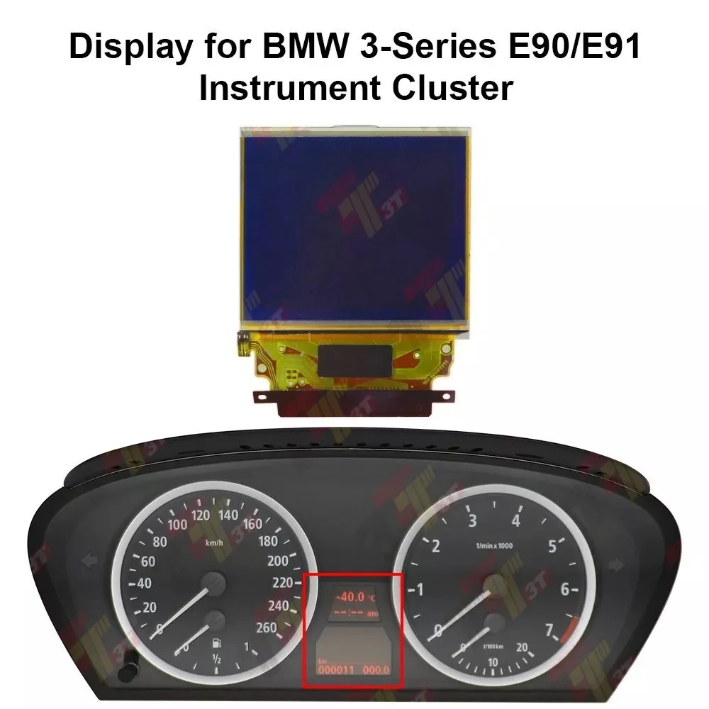 Dashboard LCD Display for BMW 3-Series E90, 5-Series E60 and X5 VDO ...