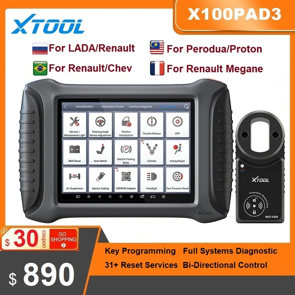 Xtool X100 Pad3 2022 Newest Car Obd2 Key Programmer X100pad3 Professional Diagnostic Tools ...