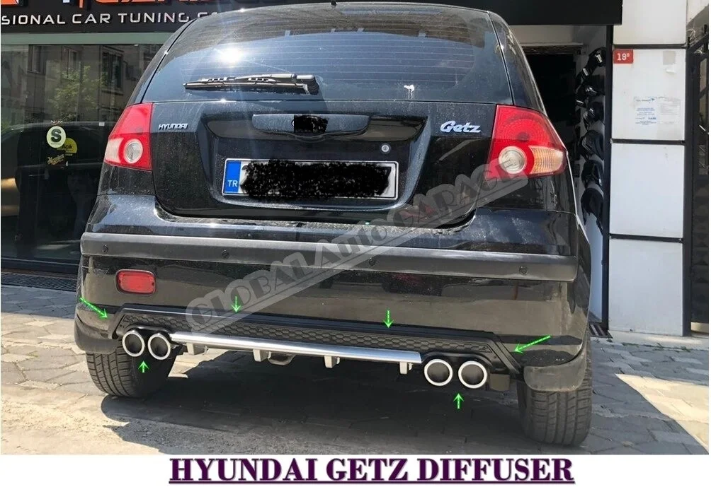 For Hyundai Getz Diffuser Extension Rear Bumper Attachment Car Styling ...